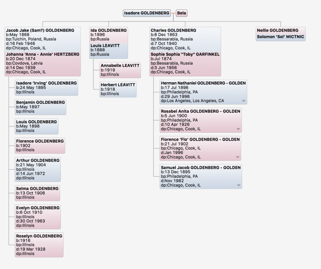 GOLDENBERG / GARFINKEL FAMILY | Melamed Family History