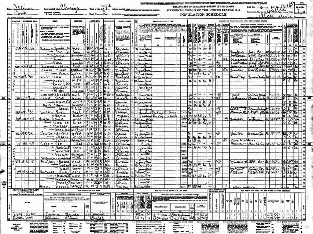 1940 US Census | Melamed Family History