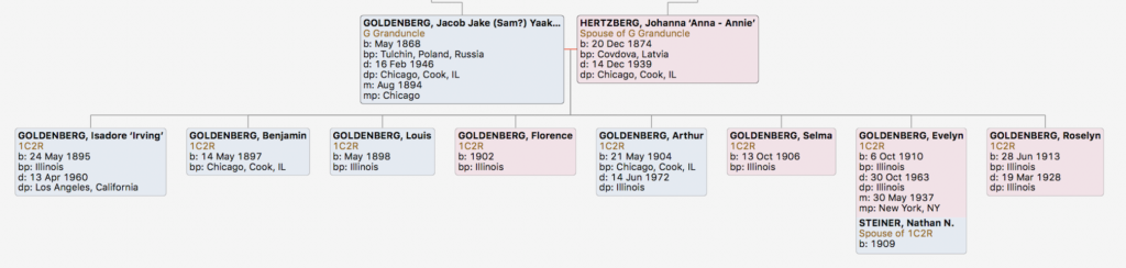 GOLDENBERG / GARFINKEL FAMILY | Melamed Family History
